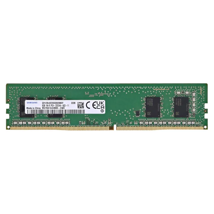 M378A1G44BB0-CWE Samsung 8GB DDR4-3200MHz PC4-25600 Non-ECC Unbuffered UDIMM CL22 1Rx16 1.2V 288 ...