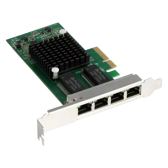 E84075-005-I350-T4 Intel I340-T4 4 x Ports 1Gb/s RJ-45 Gigabit Ethernet ...