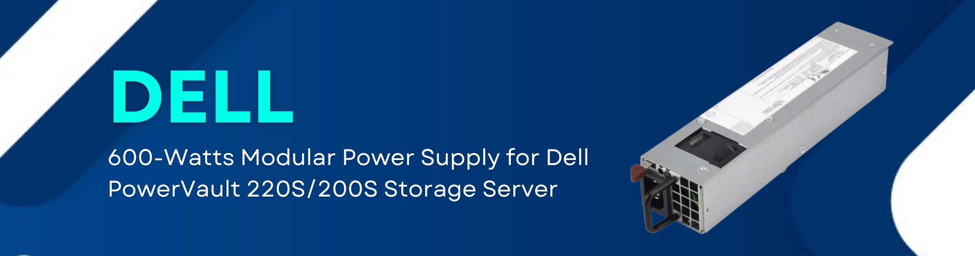 Dell 600-Watt Modular Power Supply for PowerVault 220S/200S Storage Servers