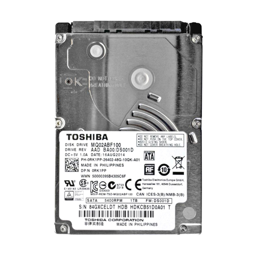 MQ02ABF100 Toshiba MQ02ABF Series 1TB 5400RPM SATA 6Gb/s 16MB Cache 2.5 ...