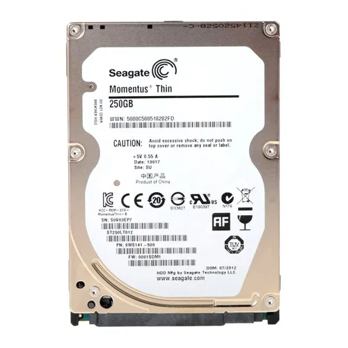 ST250LT012 Seagate Laptop Thin 250GB 5400RPM SATA 3Gb/s 16MB Cache (512) 2.5-Inch Hard Drive