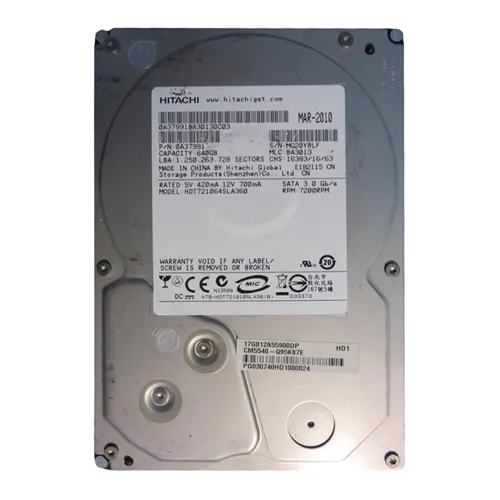 0A37991 Hitachi Deskstar 7K1000.B Series 640GB 7200RPM SATA 3Gb/s 16MB ...