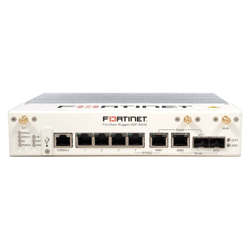 FGR-60F-3G4G Fortinet FortiGate Rugged 60F-3G4G 4 x GE RJ45 Ports + 2 x ...